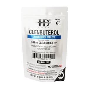HD Labs - Clenbuterol 0.04 mg Oral Tabs - Fat Loss Factory